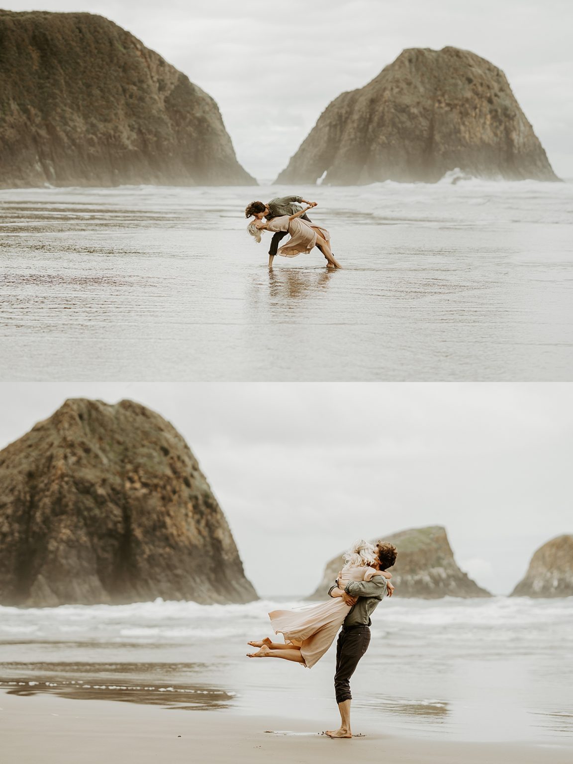 Ecola State Park Oregon Coast Couples Session - venturetoelope.com