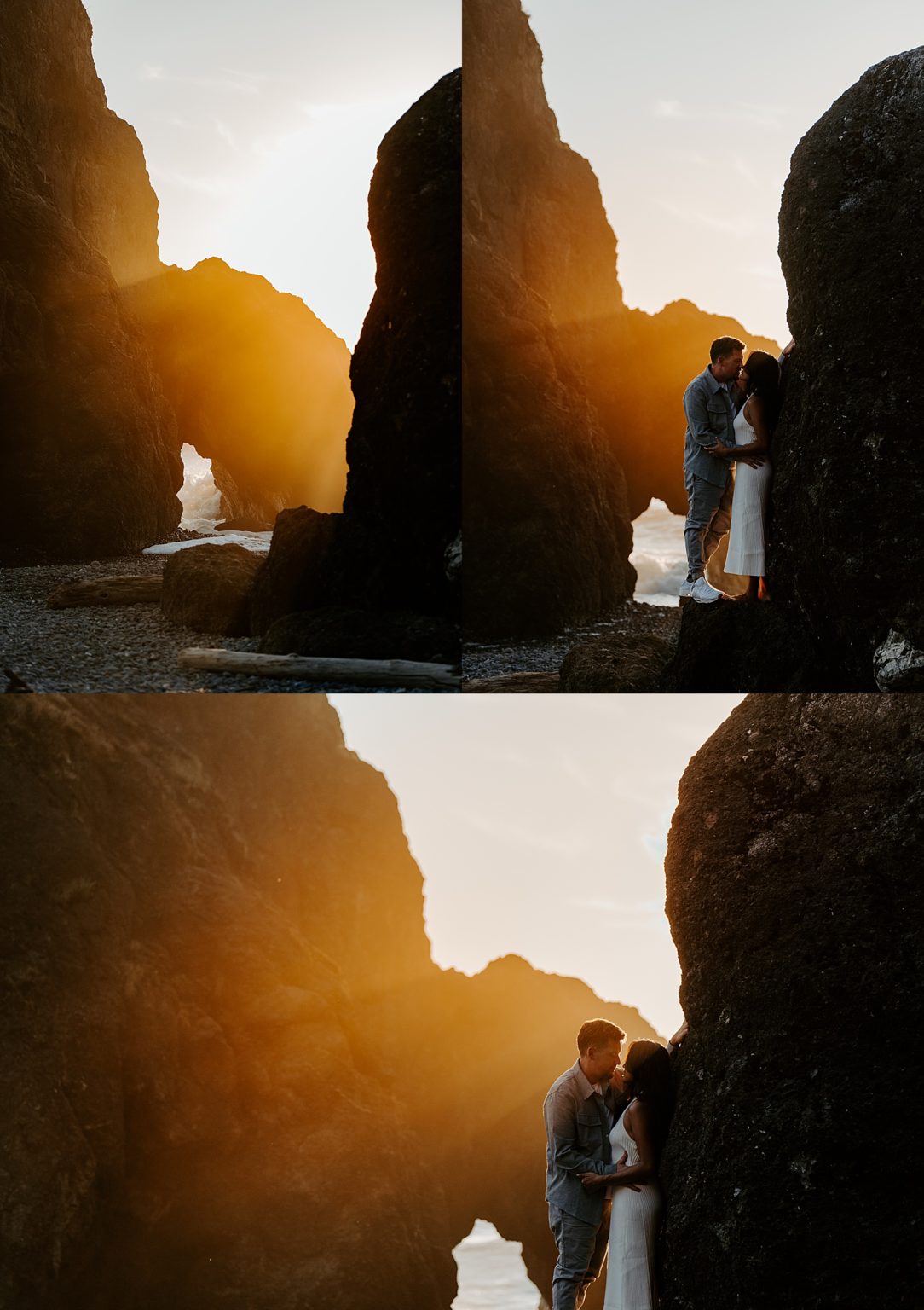 Ruby Beach Washington Coast Engagement - venturetoelope.com
