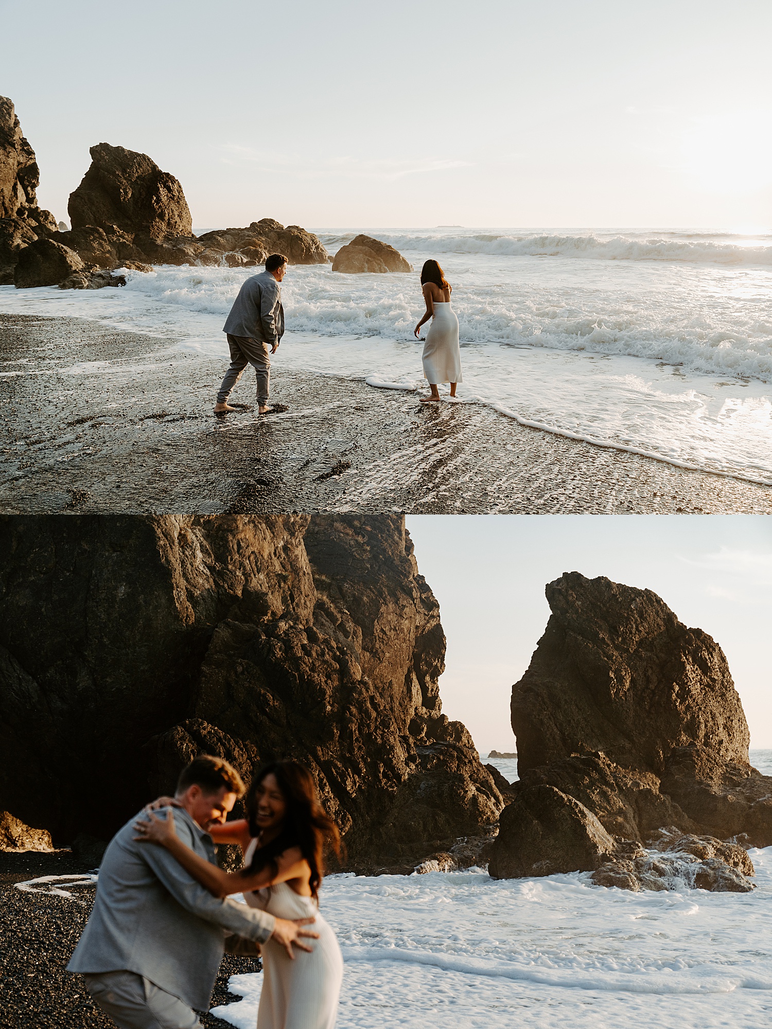 Ruby Beach Washington Coast Engagement - venturetoelope.com