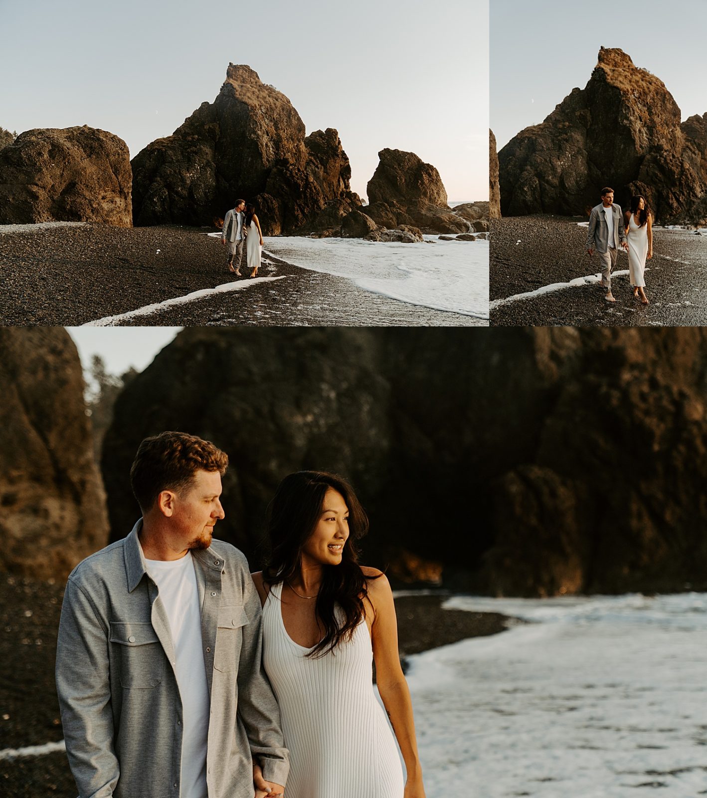Ruby Beach Washington Coast Engagement - venturetoelope.com