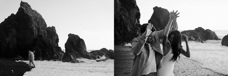 Ruby Beach Washington Coast Engagement - venturetoelope.com