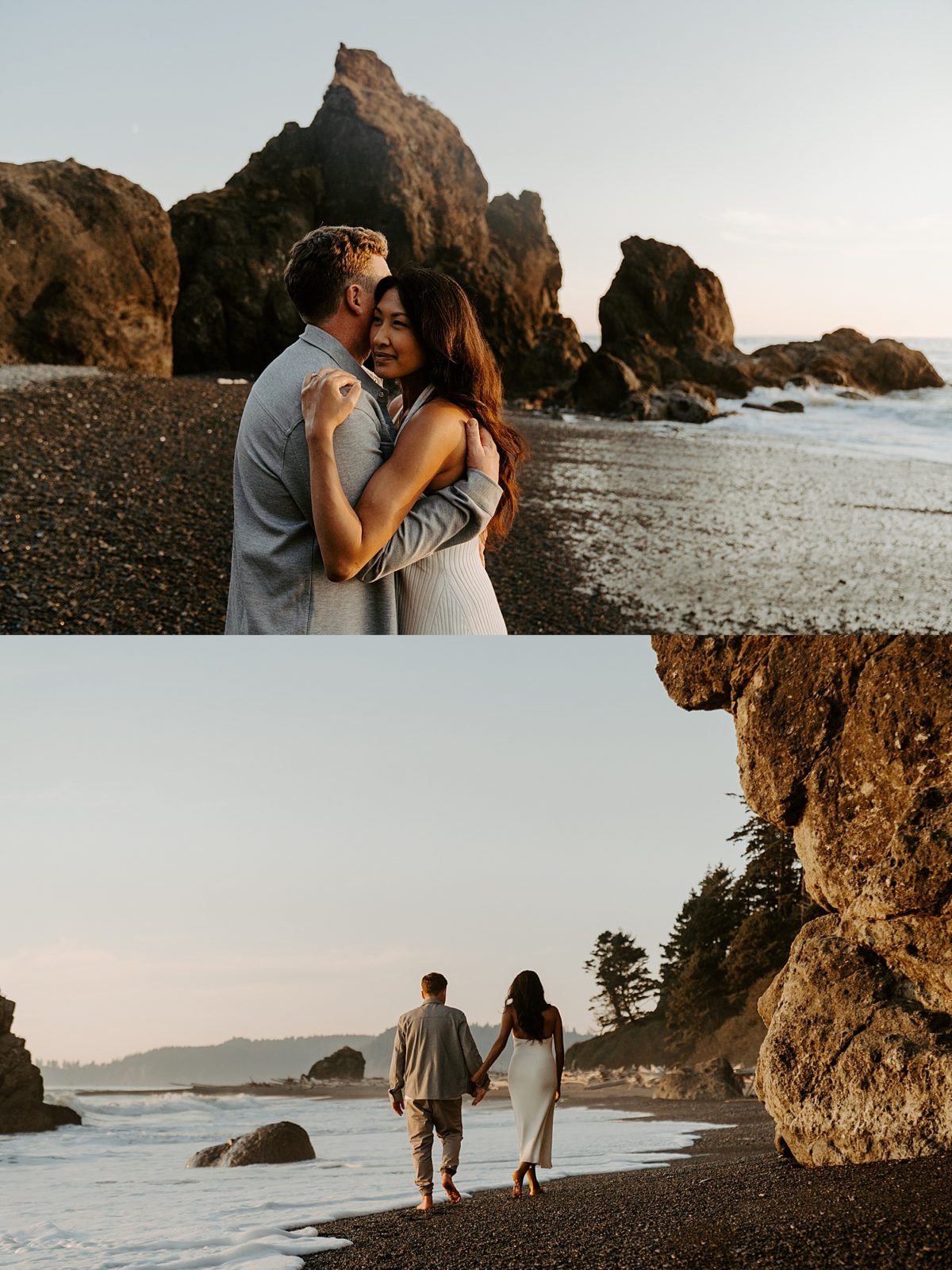 Ruby Beach Washington Coast Engagement - venturetoelope.com