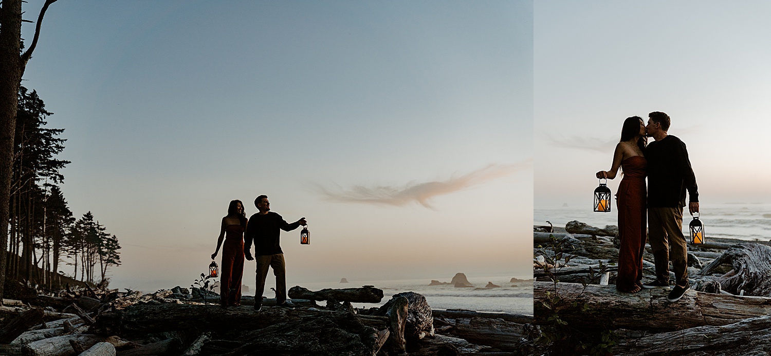Ruby Beach Washington Coast Engagement - venturetoelope.com