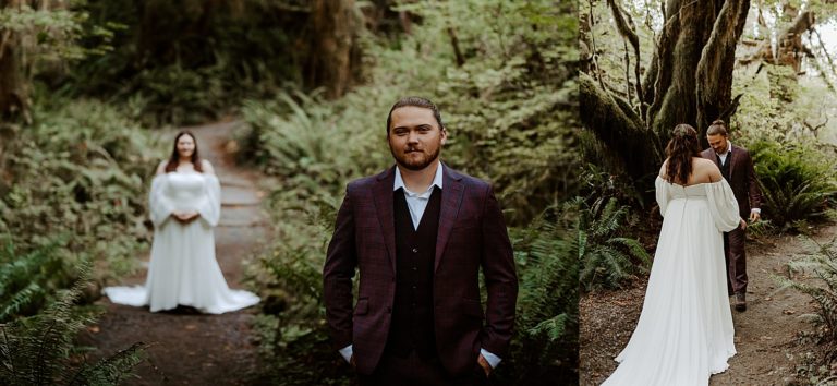 Hall of Mosses, Hoh Rain Forest, and Ruby Beach Tiny Wedding