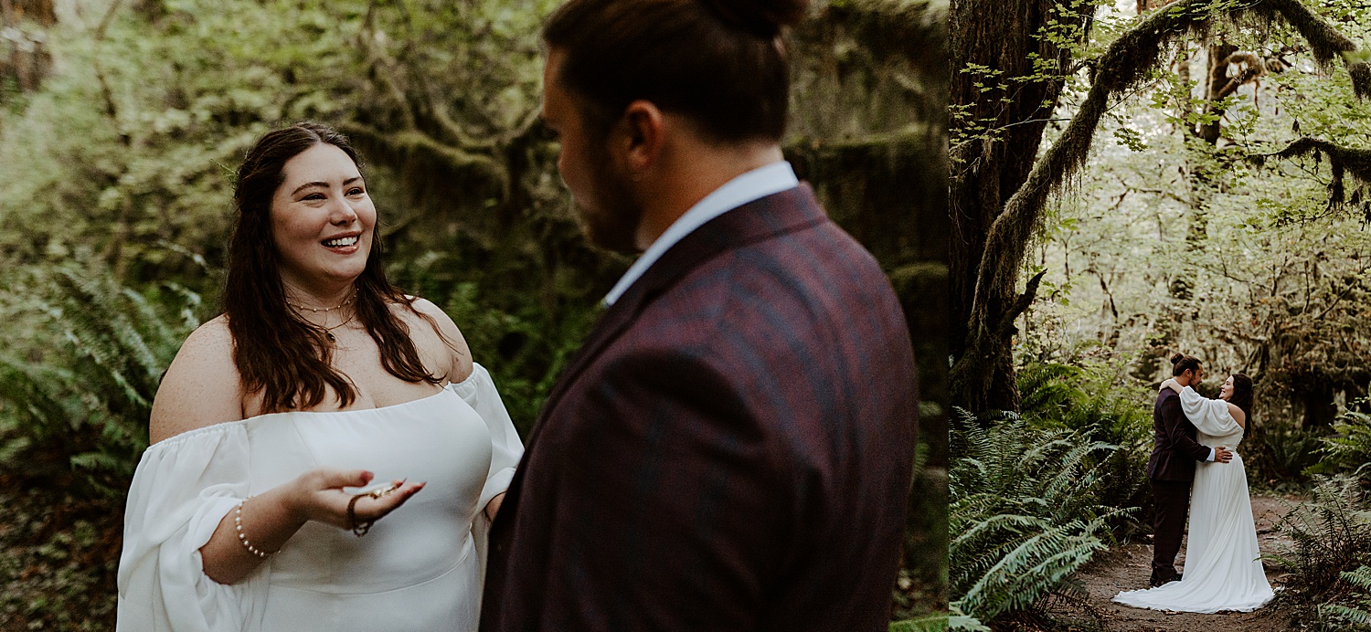 Hall of Mosses, Hoh Rain Forest, and Ruby Beach Tiny Wedding