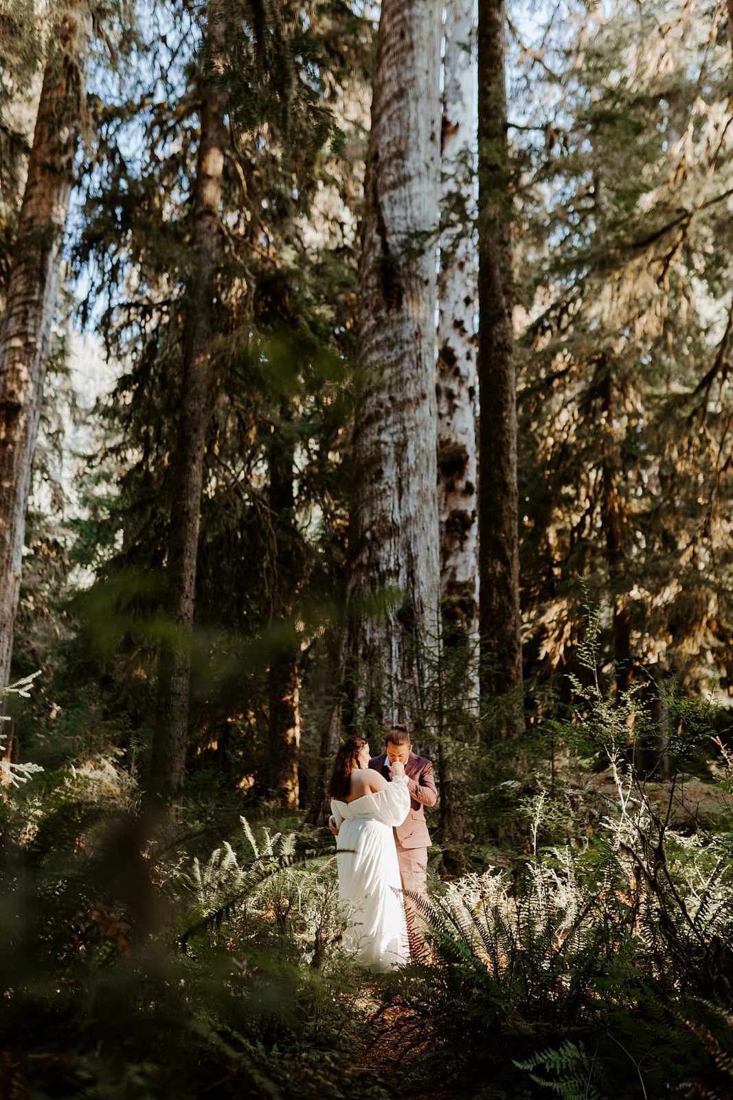 Hall of Mosses, Hoh Rain Forest, and Ruby Beach Tiny Wedding