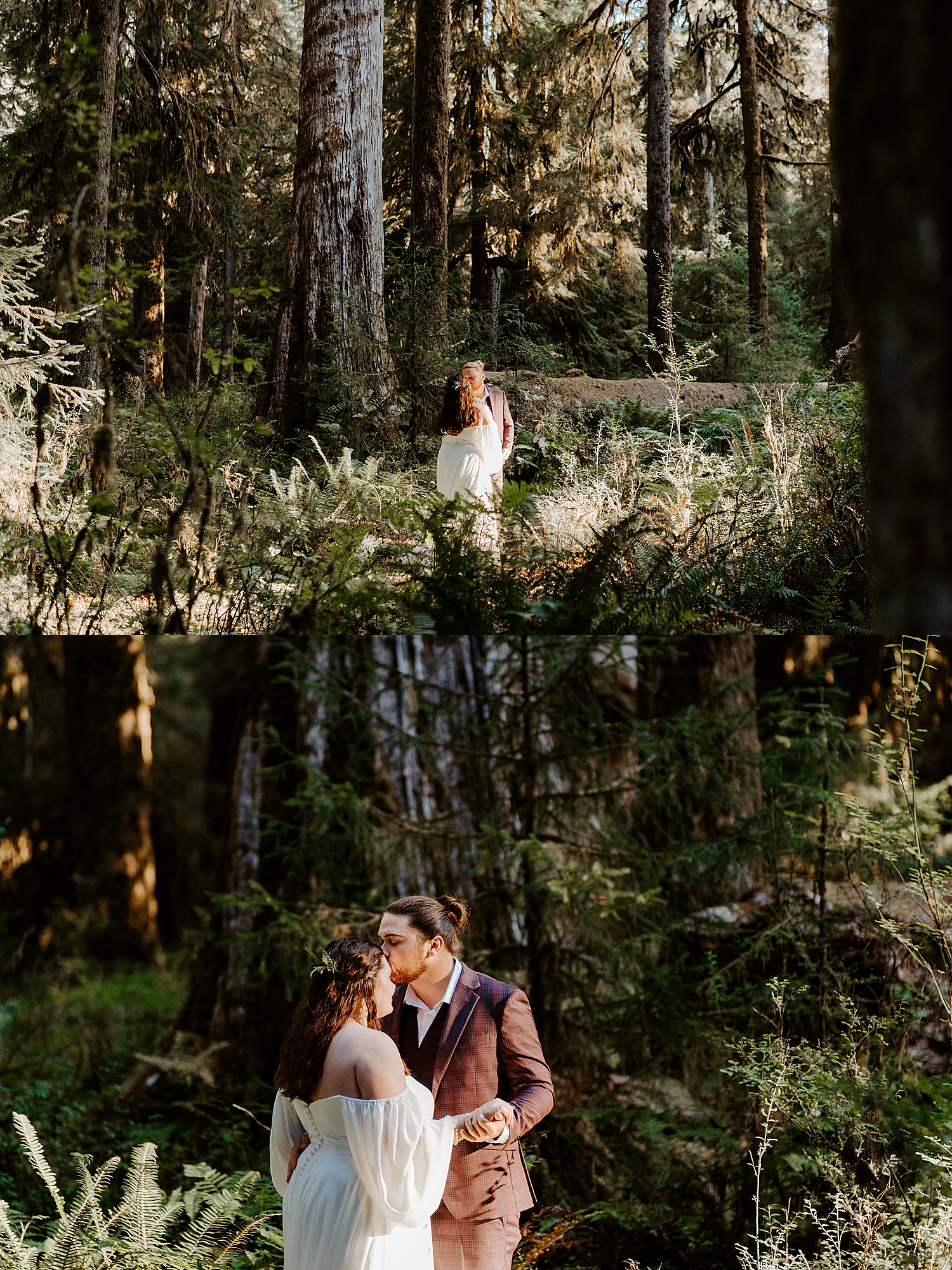 Hall of Mosses, Hoh Rain Forest, and Ruby Beach Tiny Wedding