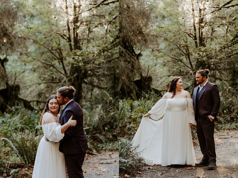 Hall of Mosses, Hoh Rain Forest, and Ruby Beach Tiny Wedding