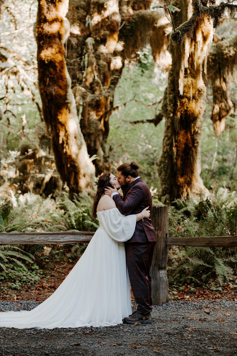 Hall of Mosses, Hoh Rain Forest, and Ruby Beach Tiny Wedding