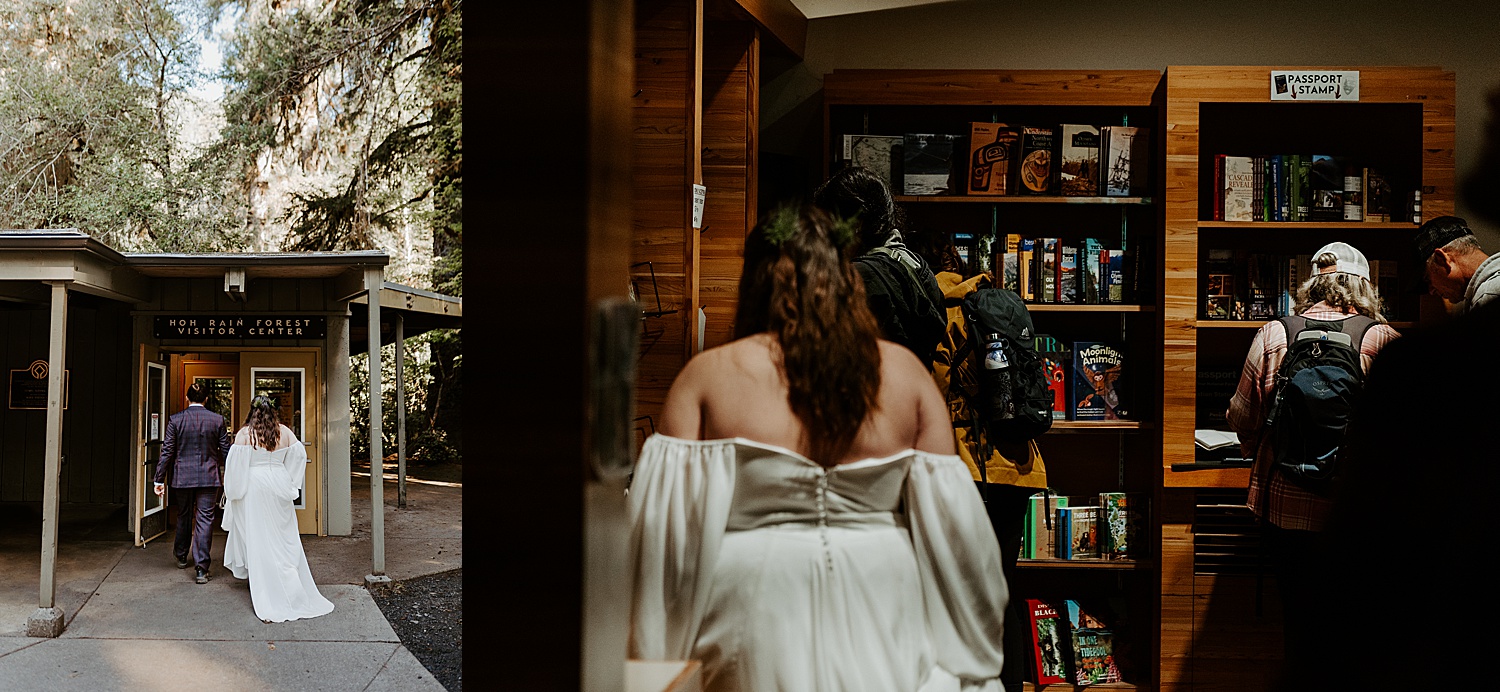 Hall of Mosses, Hoh Rain Forest, and Ruby Beach Tiny Wedding