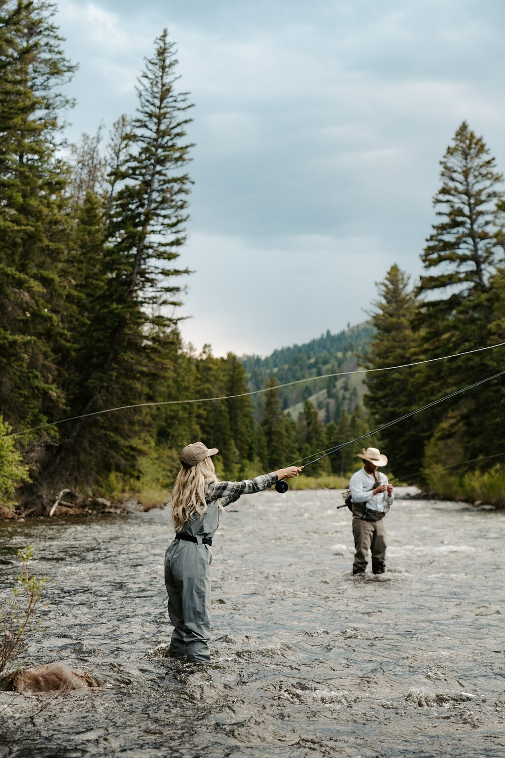 Fly Fishing & Wildflower Adventurous Couples Photos in Big Sky, Montana ...