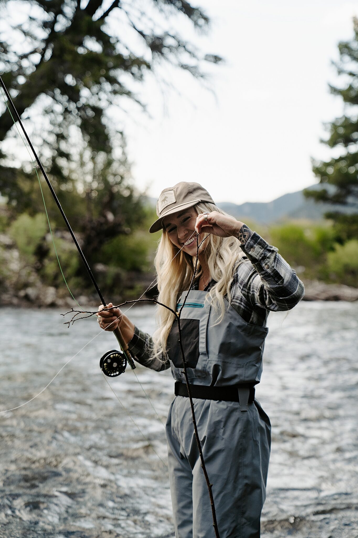 Fly Fishing & Wildflower Adventurous Couples Photos in Big Sky, Montana ...